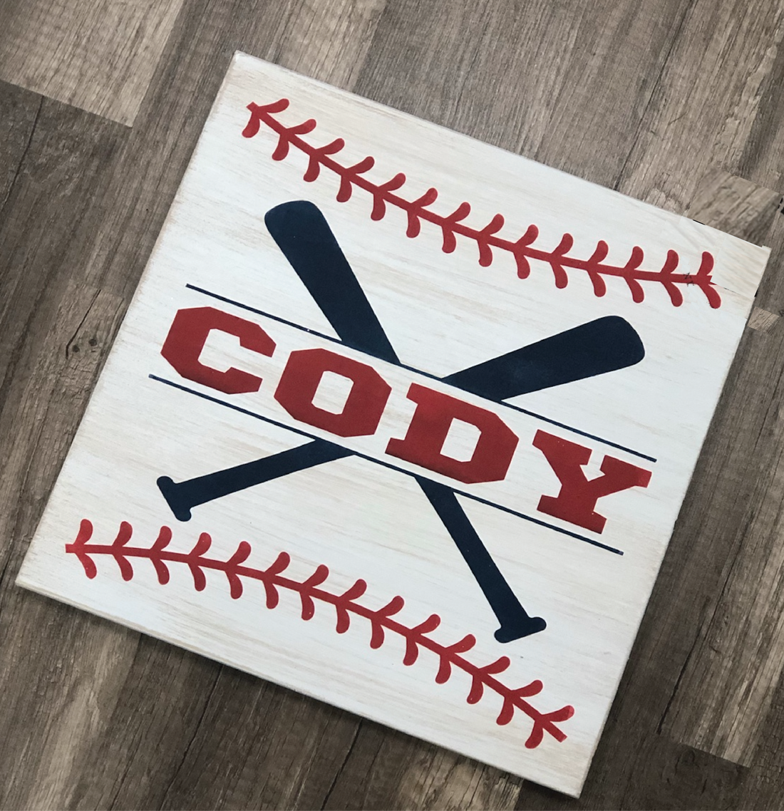 Personalized baseball sign – Handmade Studio and Supplies